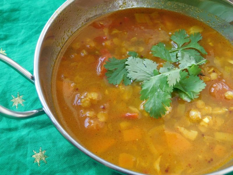 South Indian rasam with seasonal vegetables - The Community Farm
